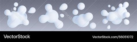3d Blob Liquid Abstract Shapes Royalty Free Vector Image