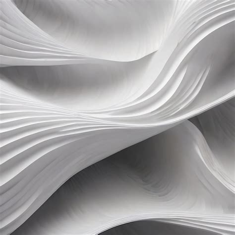 Premium Photo | Abstract parametric wave white background