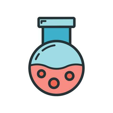 scientific laboratory flask icon educational institution process back