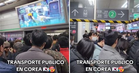 Mexicano muestra que METRO de Seúl es similar al de CDMX en hora pico Es igual o peor viene