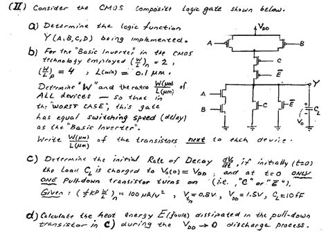 Solved Llum Consider The CMOS Composite Logic Gate Shown Chegg