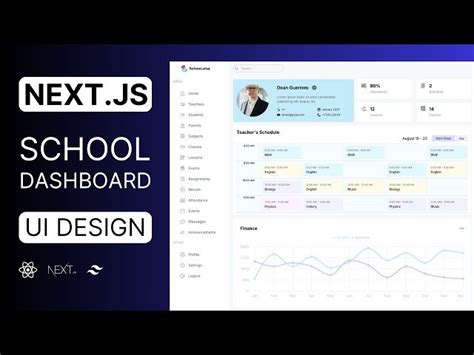 Free Video Nextjs School Management Dashboard Ui Design Tutorial