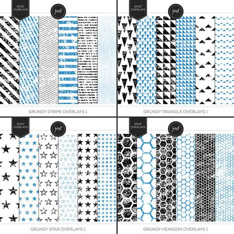 Grungy Pattern Overlay Bundle 2 Digital Art