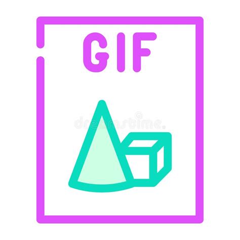  File Format Document Color Icon Vector Illustration Stock Vector