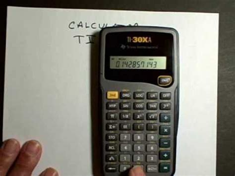 How To Reset A Ti 30xa Calculator