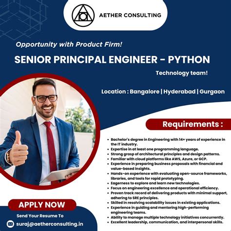 Aether Consulting On Linkedin Hiring Seniorprincipalengineer Techleadership