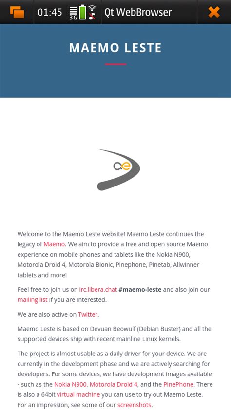 Maemo Leste New Year Update May 2022 January 2023 Maemo Leste