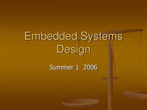 PPT Embedded Systems Design PowerPoint Presentation Free Download ID