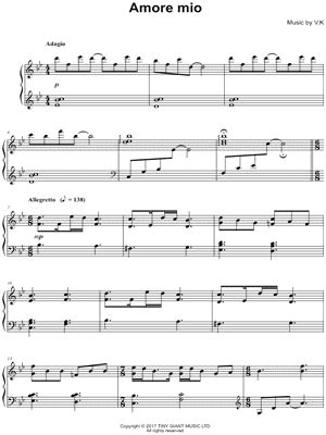 Amore Mio Sheet Music 1 Arrangement Available Instantly Musicnotes