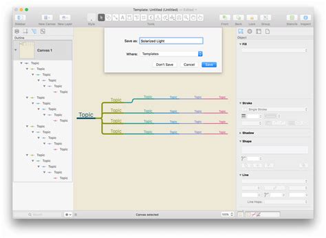 Omnigraffle 71 Reference Manual For Macos Using Templates And Diagram Styles