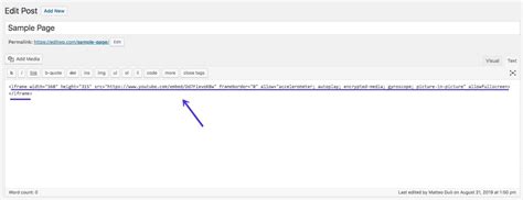 CÓMO INSERTAR EL CÓDIGO DE IFRAME EN WORDPRESS