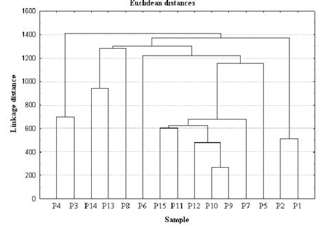 Cluster Analysis Dendrograms Obtained From Data Matrices Of Digital Tlc Download Scientific