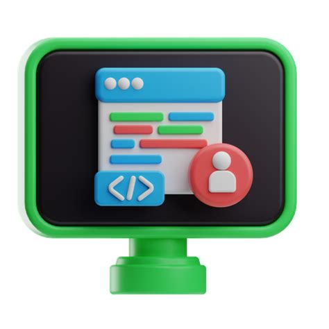 Developer Programming User Website Programmer Ui Code 3d