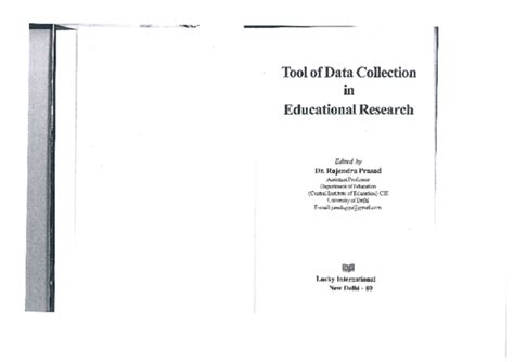 Pdf Interview As A Tool For Data Collection In Educational Research