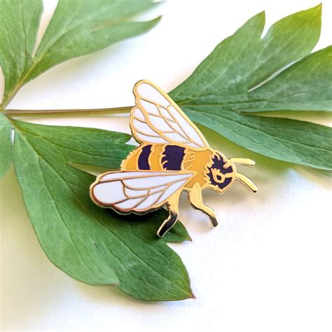 Bee Enamel Pin Etsy