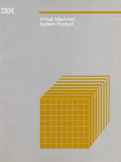 Ibm Virtual Machinesystem Product Operators Guide Release 5 Manual Computing History