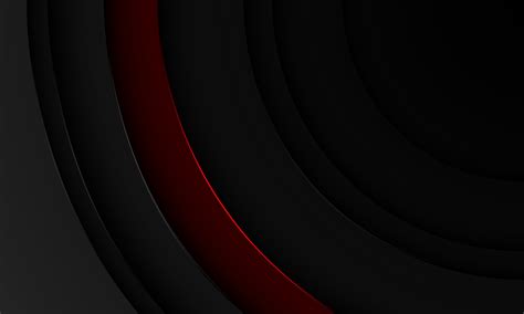 Abstract Red Line Shadow Curve Geometric Overlap On Black Design Modern Futuristic Creative