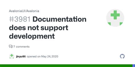 Documentation Does Not Support Development · Issue 3981 · Avaloniaui