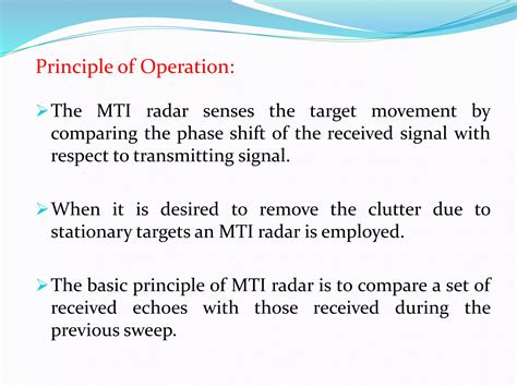 Radar Systems Unit Iii Mti And Pulse Doppler Radars Pdf