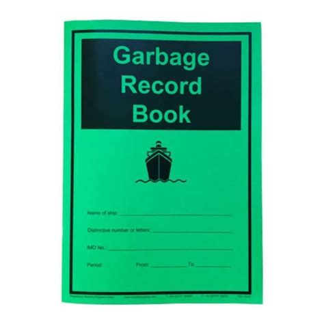 Promo Garbage Record Book Logbook Maritime Gress Diskon 23 Di Seller