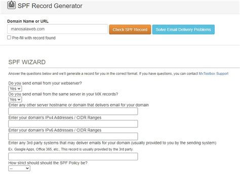Mxtoolbox Spf 2 Manos A La Web