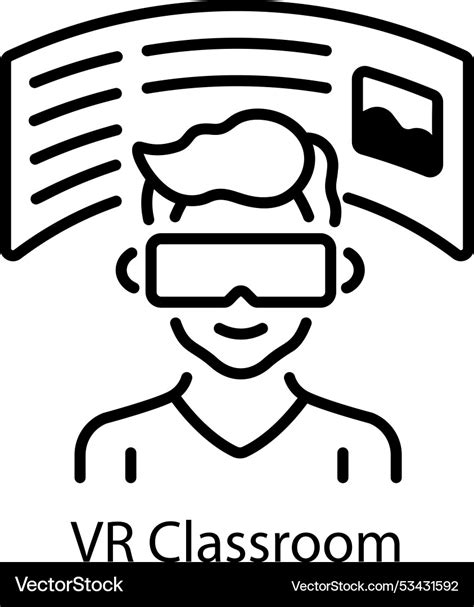 Vr Classroom Royalty Free Vector Image Vectorstock