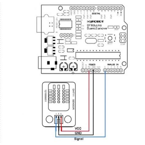 DHT11 Датчик температуры и влажности для Arduino