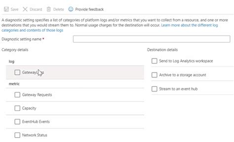 Azure Api Management Diagnostic Settings Serverless Notes