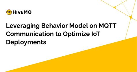 Jens Deters On Linkedin Leveraging Behavior Model On Mqtt Communication To Optimize Iot Deployments
