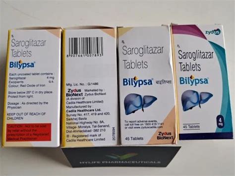 Bilypsa 4 Mg 45 Tablets Saroglitazar At Best Price In Coimbatore