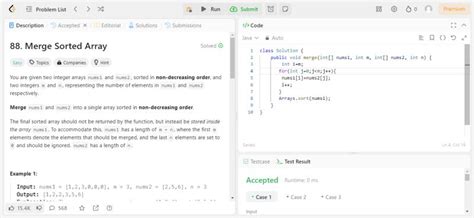 Resolved Problem 88 Merge Sorted Array On Leetcode Dharshana S