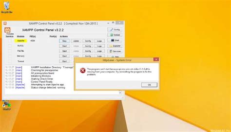 XAMPP Quick Fix For Api Ms Win Crt Runtime L Dll Is Missing