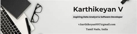 Karthikeyan V Aspiring Data Analyst And Full Stack Developer Python