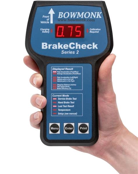 Bowmonk Brake Tester Brakecheck Series 2 Mts Connectable Dvsa