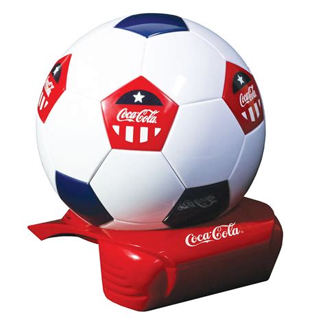 Free Shipping Coca Cola Soccer Ball Mini Fridge 5 Can Beverage Cooler