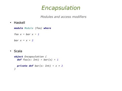 Comparing Haskell And Scala Ppt