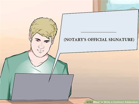 how to write a contract addendum 12 steps with pictures