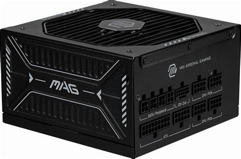 Msi Mag A750gls Pcie5 750 W 80 Gold Certified Fully Modular Atx Power