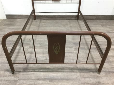 Lot Vintage Simmons Full Size Metal Bed Frame