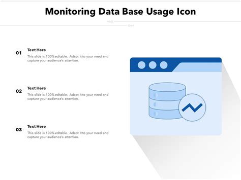 Monitoring Data Base Usage Icon Presentation Graphics Presentation Powerpoint Example