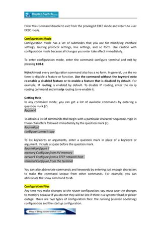 Cisco Router Configuration Tutorial PDF