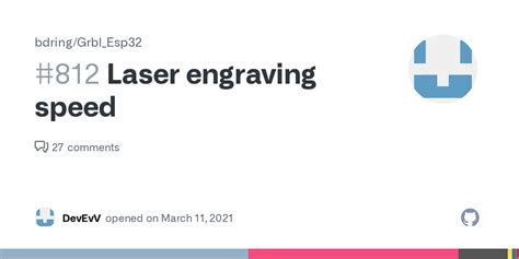 Laser Engraving Speed Issue Bdring Grbl Esp GitHub