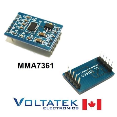 mma7361 angle sensor accelerometer module voltatek canada