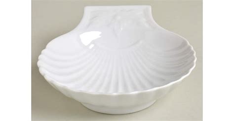 Classic Whiteware Small Shell Shaped Dish By Apilco Replacements Ltd