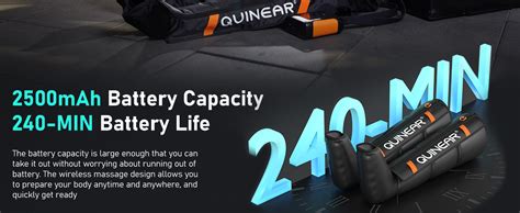 Quinear Professional Leg Recovery System Cordless Air Compression Boots With