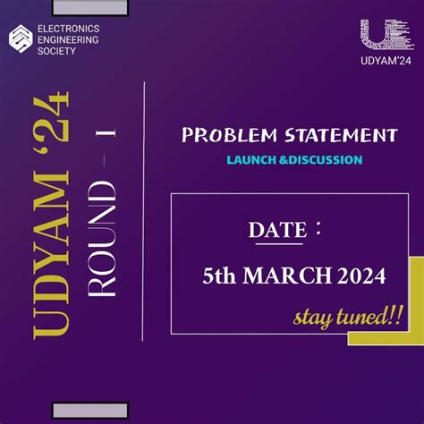 Udyam24 Launches Ps 1 For All Events Ees Iitbhu Posted On The