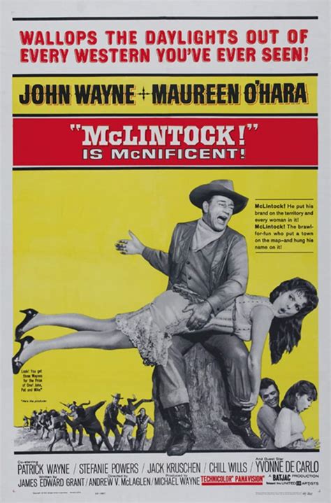 Mclintock 1963 John Wayne Movie Poster Reprint 18x12 Inches Approx