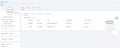 Taking Class Attendance Asap Vanco