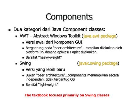 PPT Pengantar GUI Frames Simple Components Dan Layouts PowerPoint Presentation ID