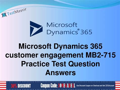 Ppt Microsoft Dynamics 365 Enterprise Mb2 715 Practice Test Powerpoint Presentation Id 7869852
